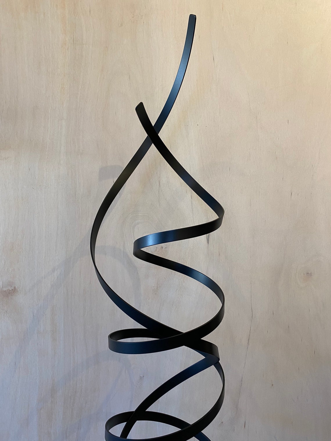 Modern Abstract Aluminum Metal Sculpture Black Garden | Etsy