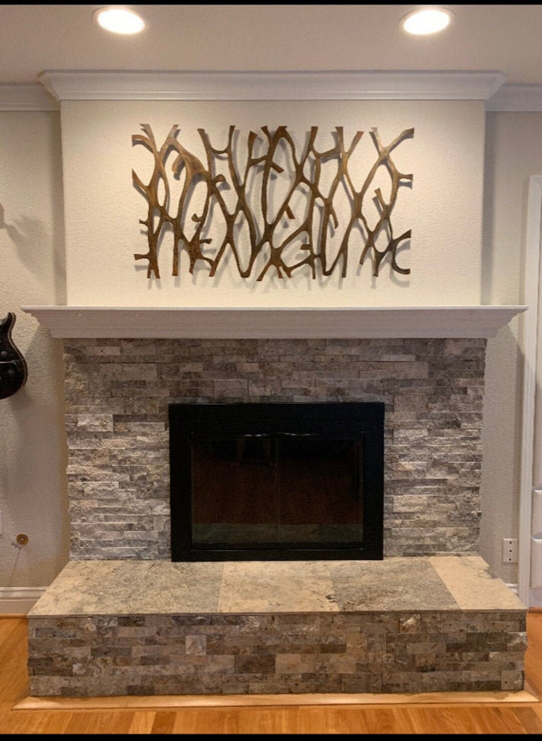 Metal Wall Art Sculpture Abstract Wall Sculpture Metallic Home Decor ...