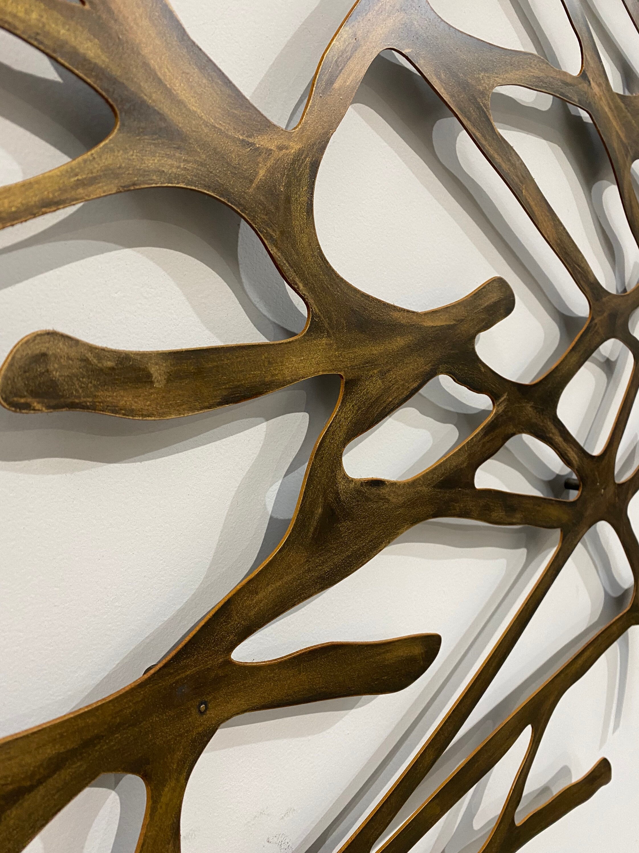 Metal Wall Art Sculpture Abstract Wall Sculpture Metallic Home | Etsy