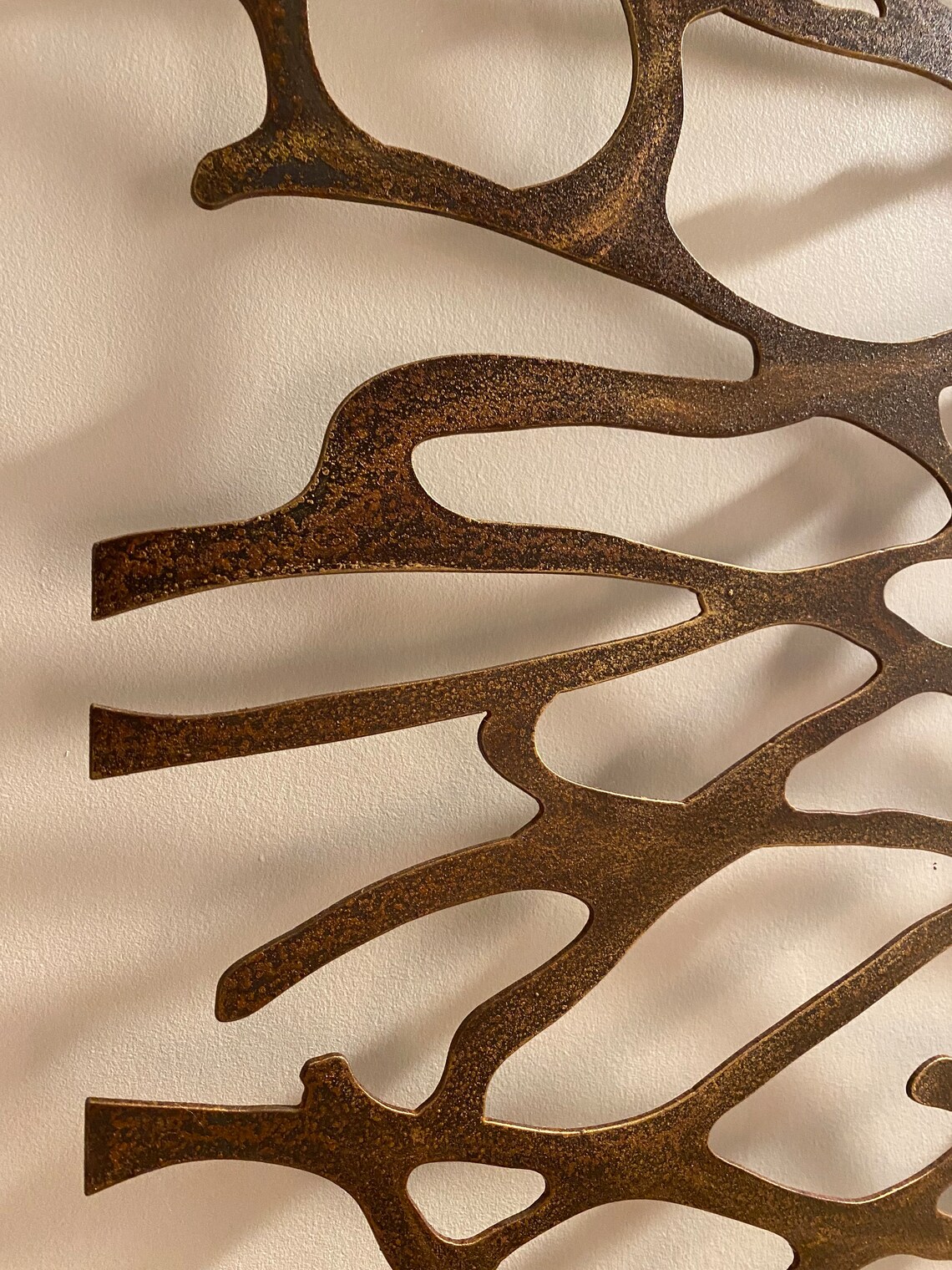 Metal Wall Art Sculpture Abstract Wall Sculpture Patina Steel 24 X 16 ...