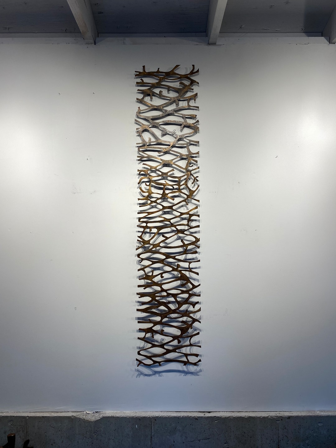 Metal Wall Art Sculpture Abstract Wall Sculpture Metallic Home Decor ...