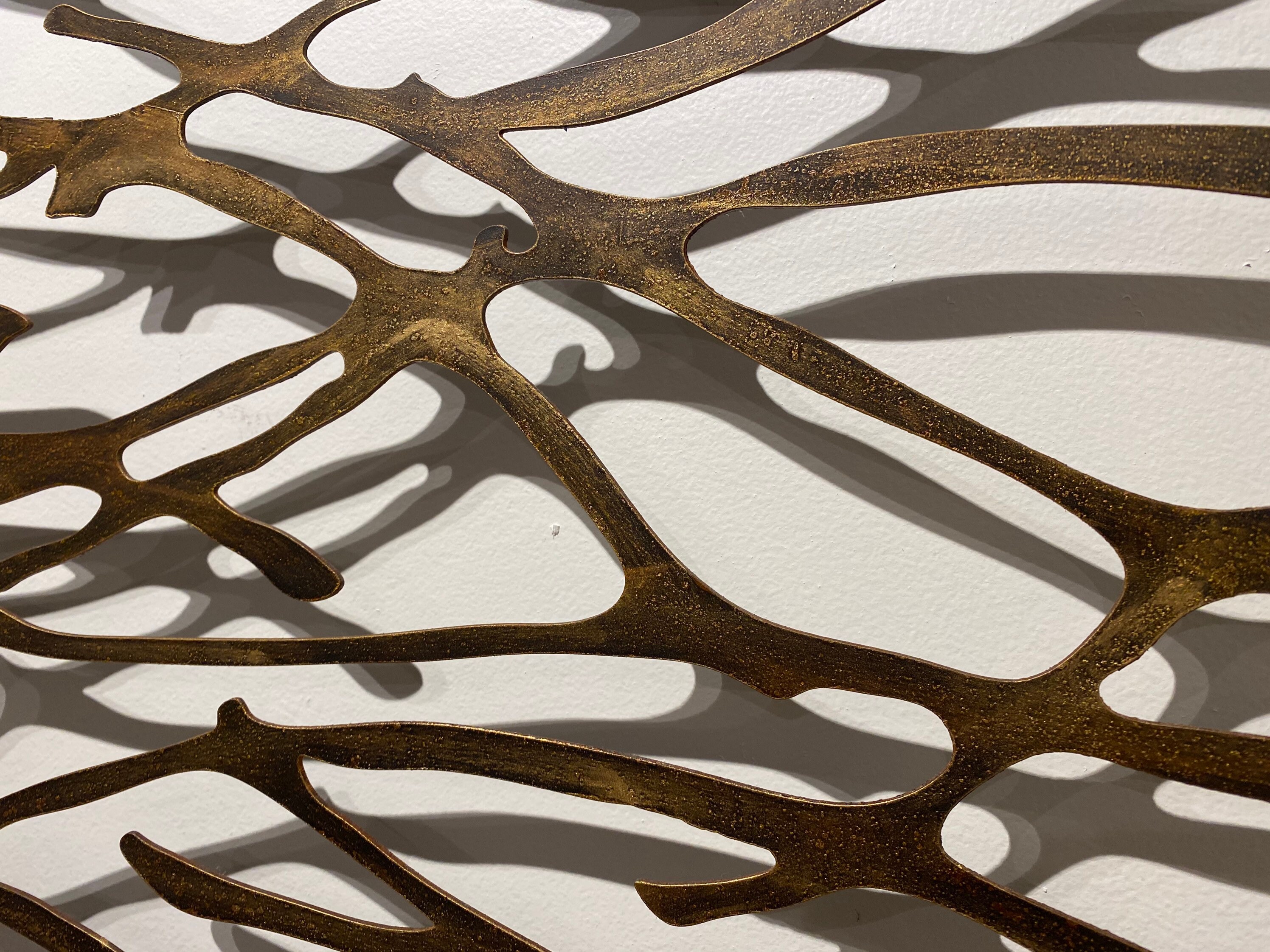 Metal Wall Art Sculpture Abstract Wall Sculpture Metallic Home Decor ...