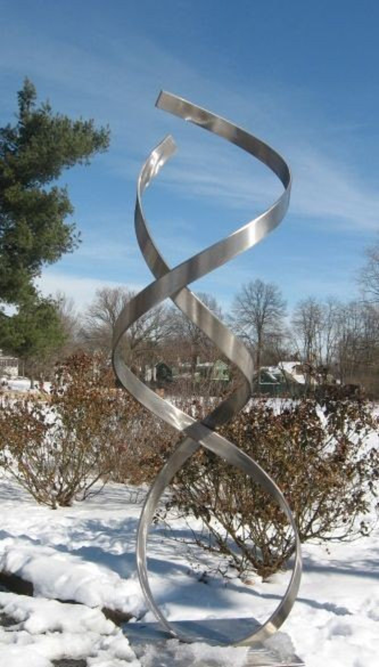 Modern Abstract Stainless Steel Metal Sculpture Garden Sculpture In ...
