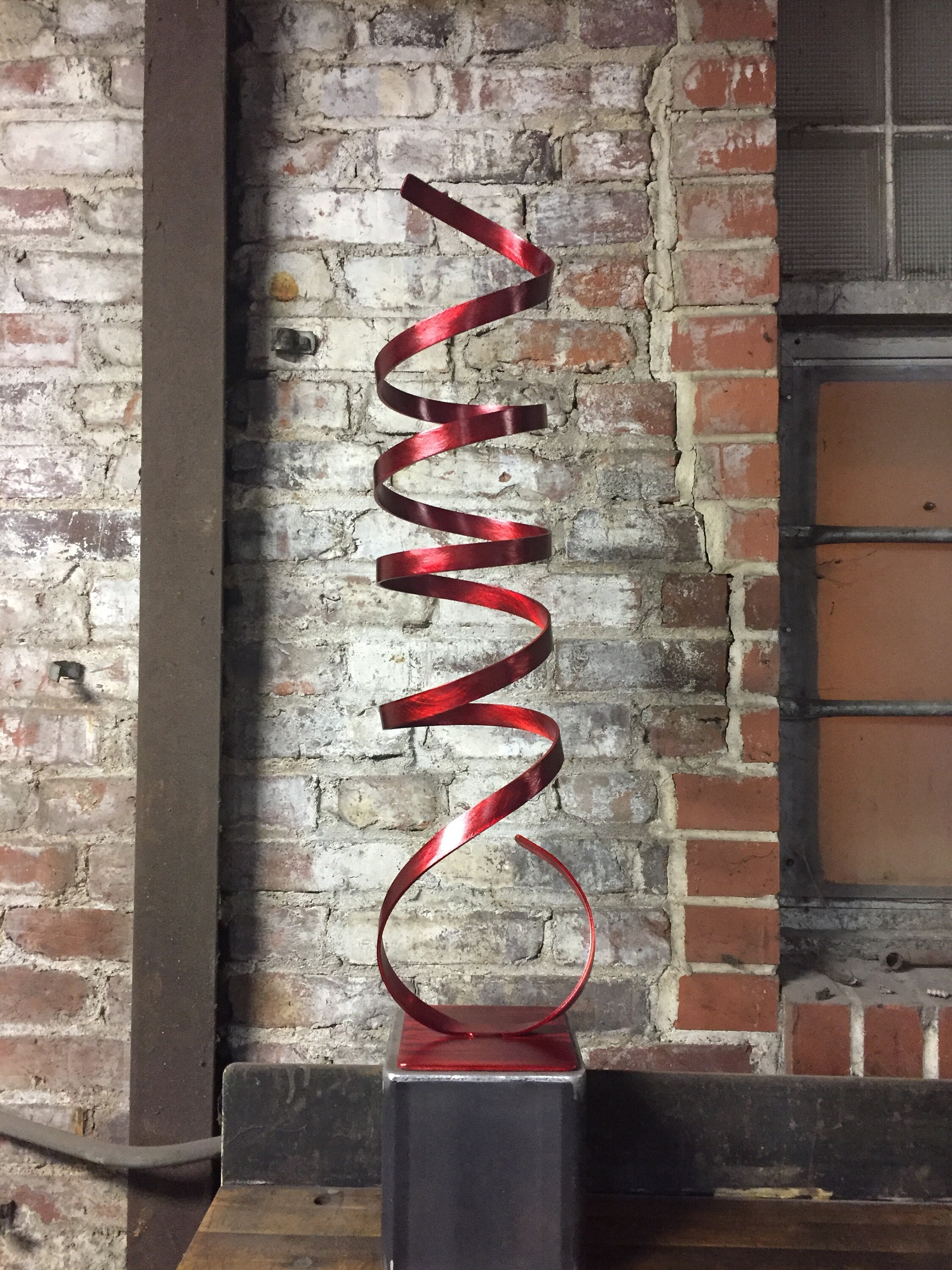 Candy Red Aluminum Metal Sculpture Garden Sculpture Abstract Art by ...
