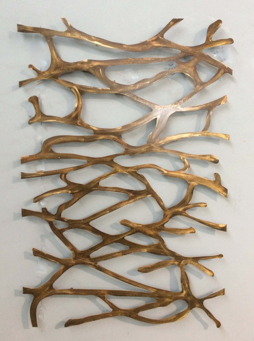 Metal Wall Art Sculpture Abstract Wall Sculpture Metallic Home Decor ...