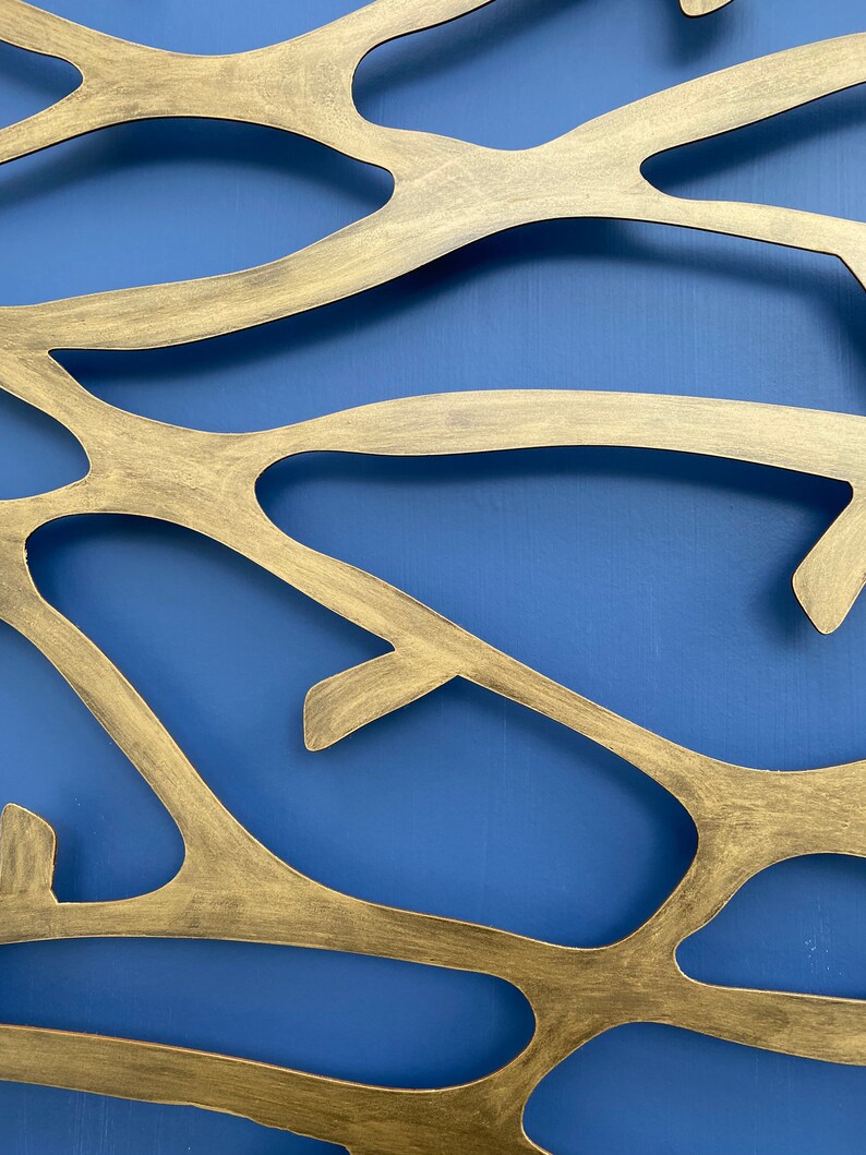 Metal Wall Art Sculpture Abstract Wall Sculpture Metallic Gold - Etsy