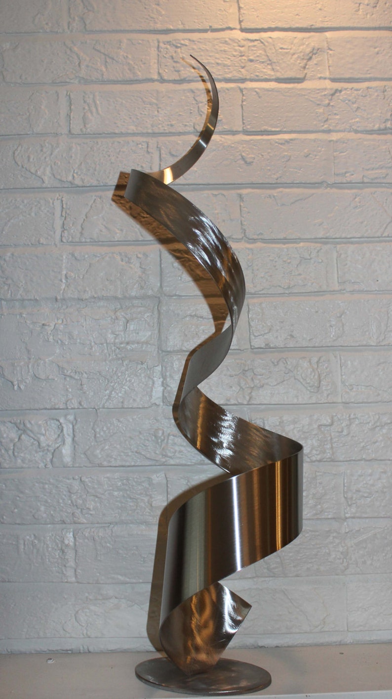 Modern Abstract Stainless Steel Metal Sculpture Garden | Etsy