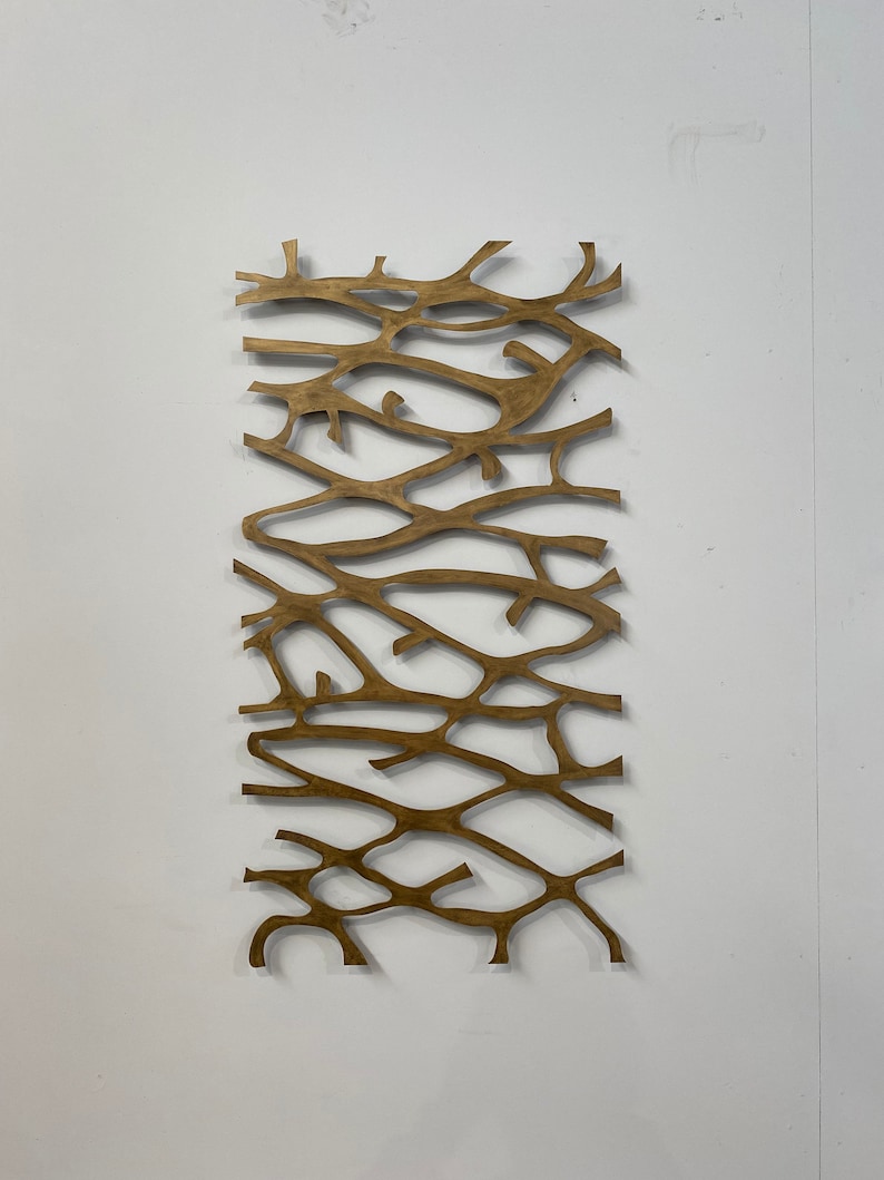 Metal Wall Art Sculpture Abstract Wall Sculpture Metallic Gold - Etsy