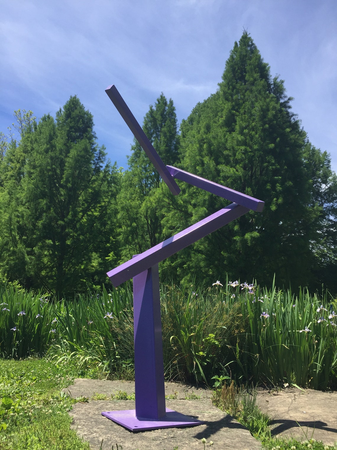 Modern Abstract Steel Metal Sculpture Garden Sculpture | Etsy