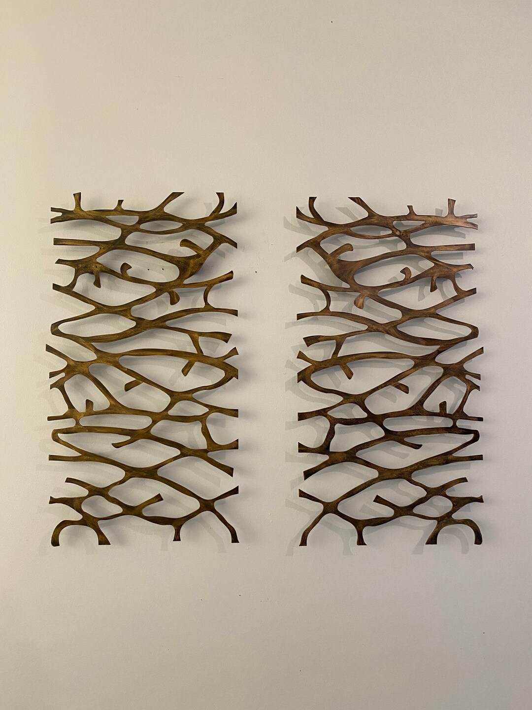 Metal Wall Art Sculpture Abstract Wall Sculpture Metallic Home Decor ...