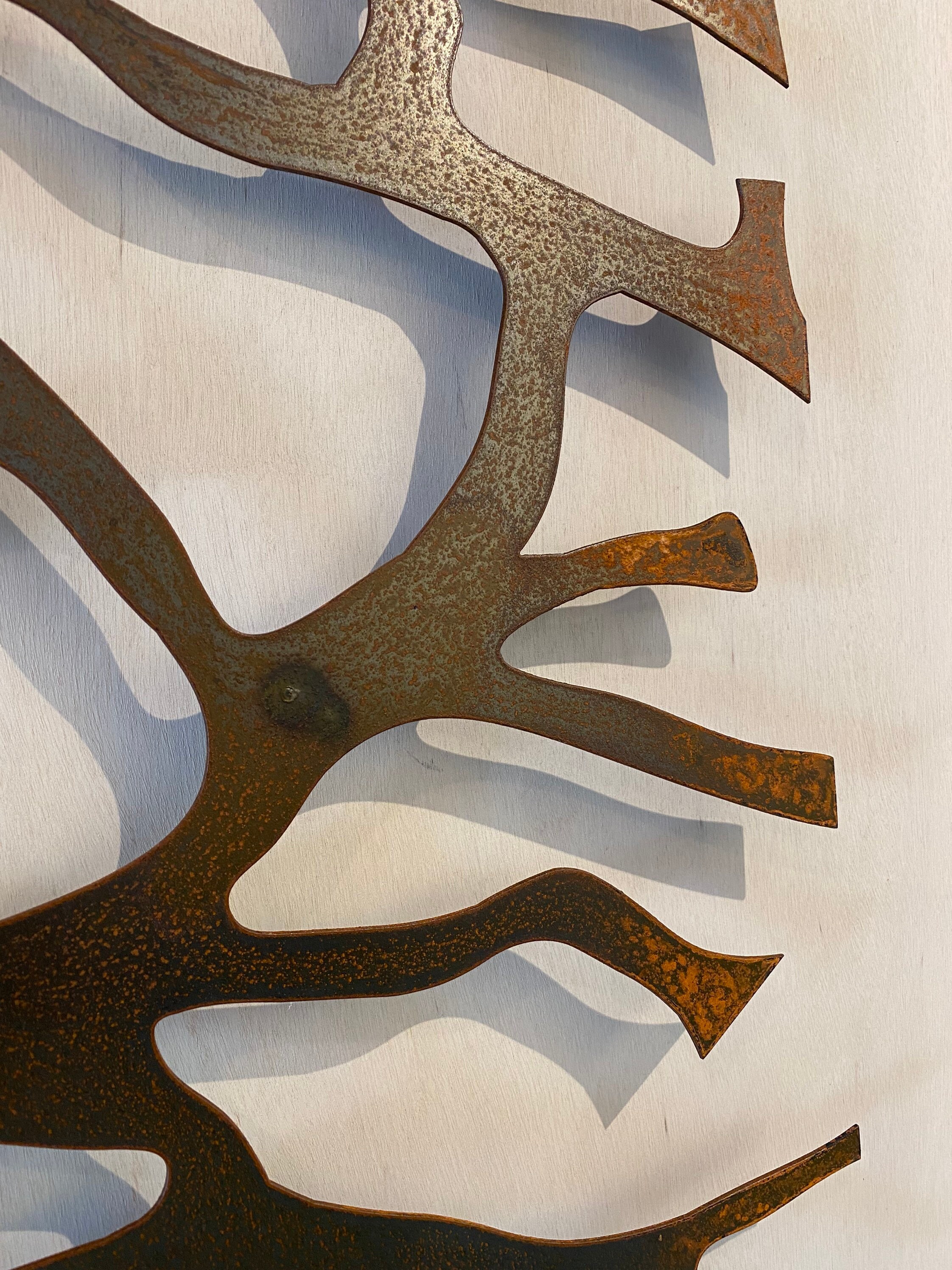 Metal Wall Art Sculpture Abstract Wall Sculpture Metallic | Etsy