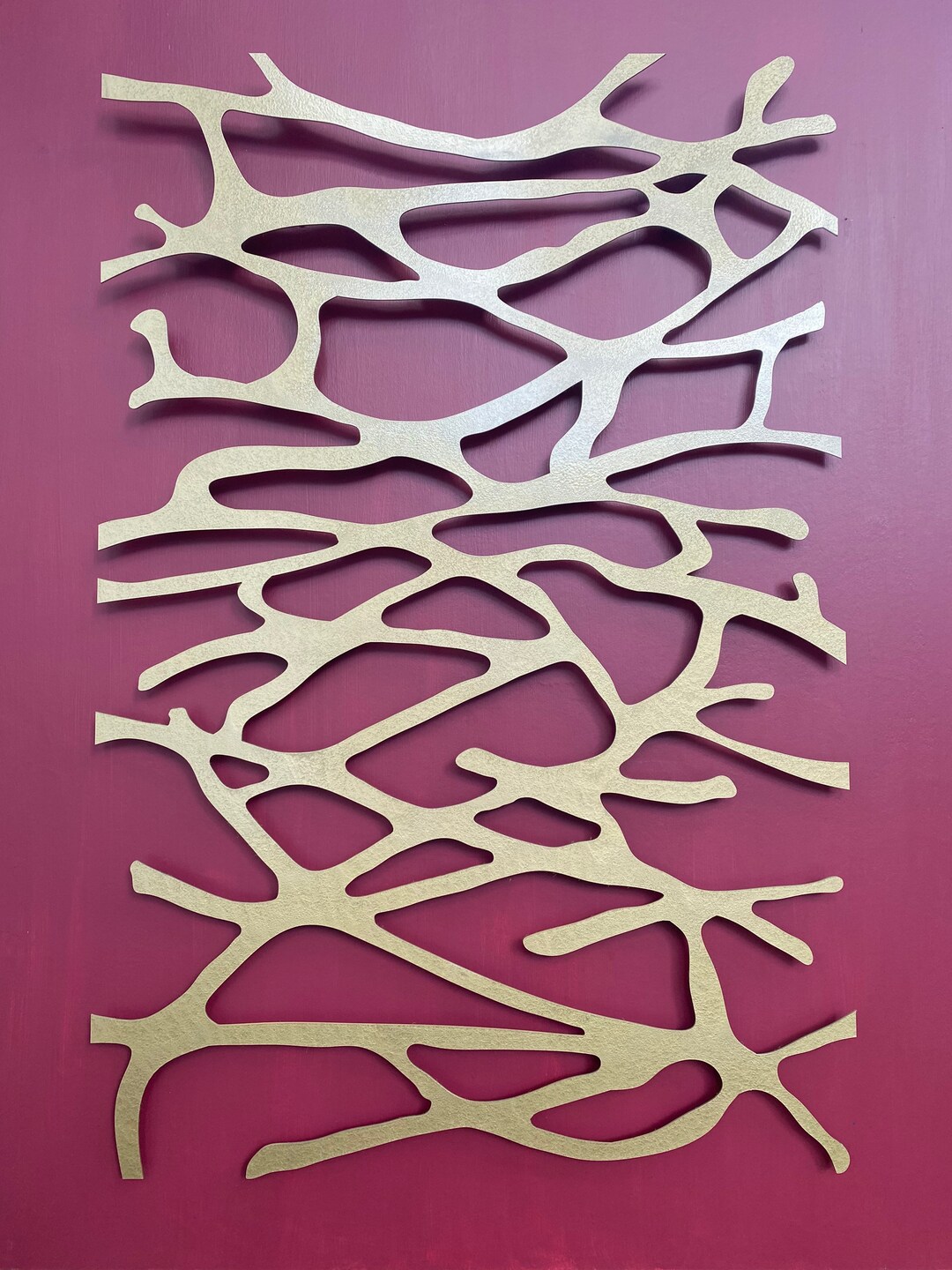 Metal Wall Art Sculpture Abstract Wall Sculpture Metallic Home Decor ...