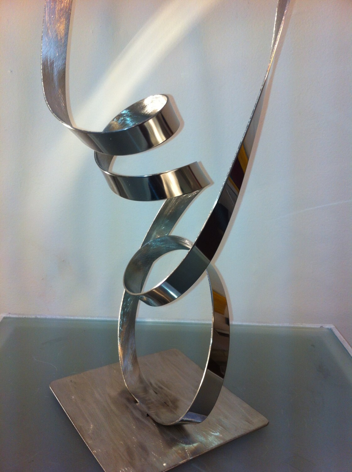 Modern Abstract Stainless Steel Metal Sculpture Garden | Etsy