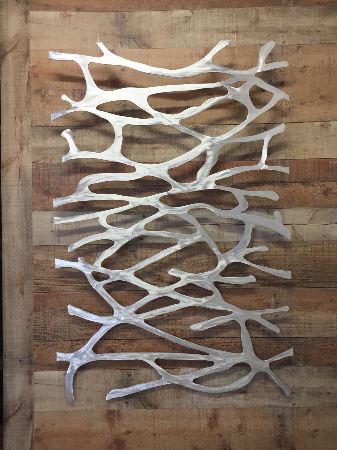 Metal Wall Art Sculpture Abstract Wall Sculpture Metallic Home Decor ...