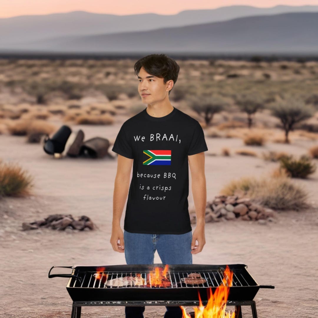 T-shirt South African Braai Design UK Market - Etsy