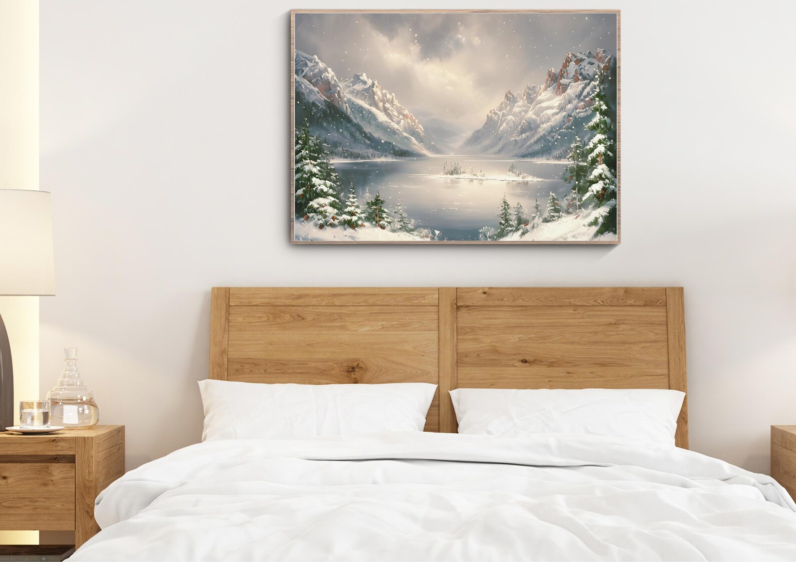 Wild Goose Island Winter Landscape Print: Glacier National Park ...