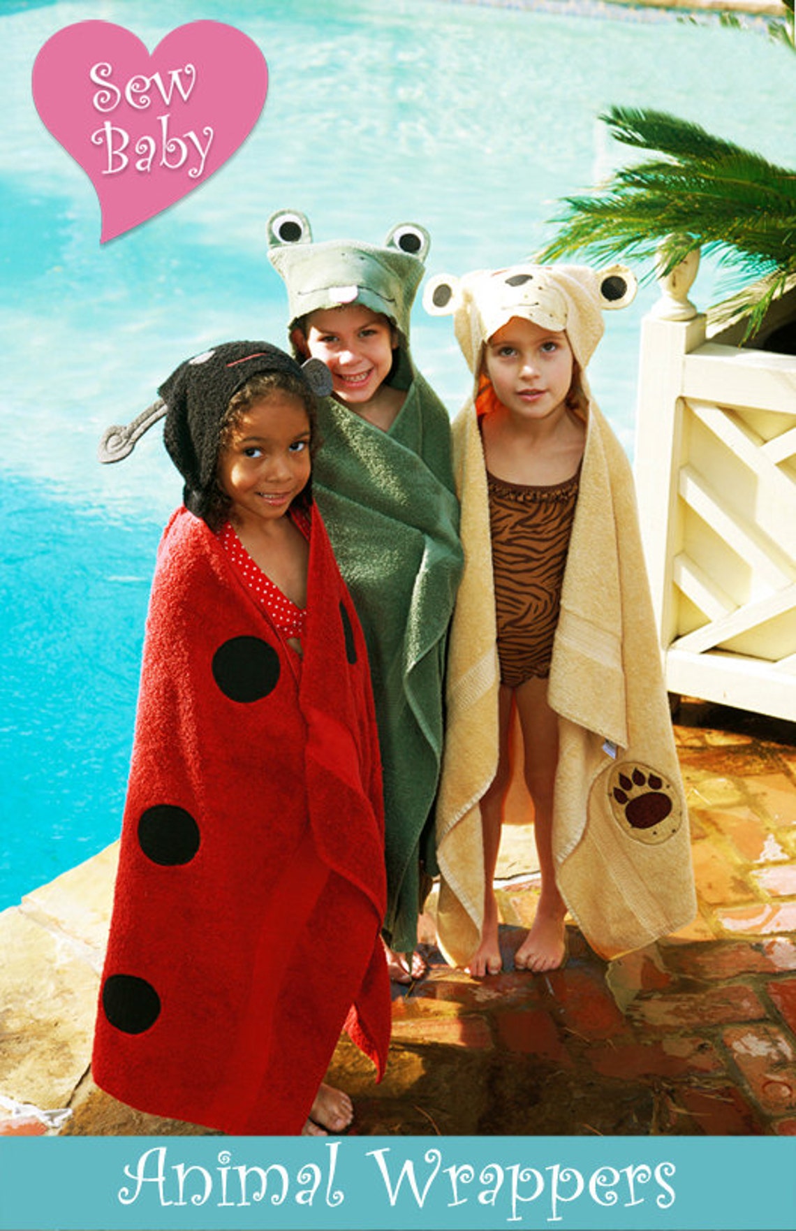 Animal Wrappers Hooded Towel E-pattern - Etsy