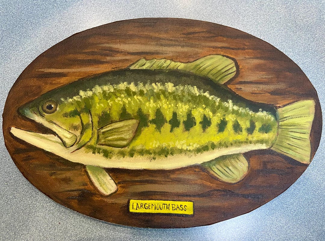 Largemouth Bass Painting - Etsy