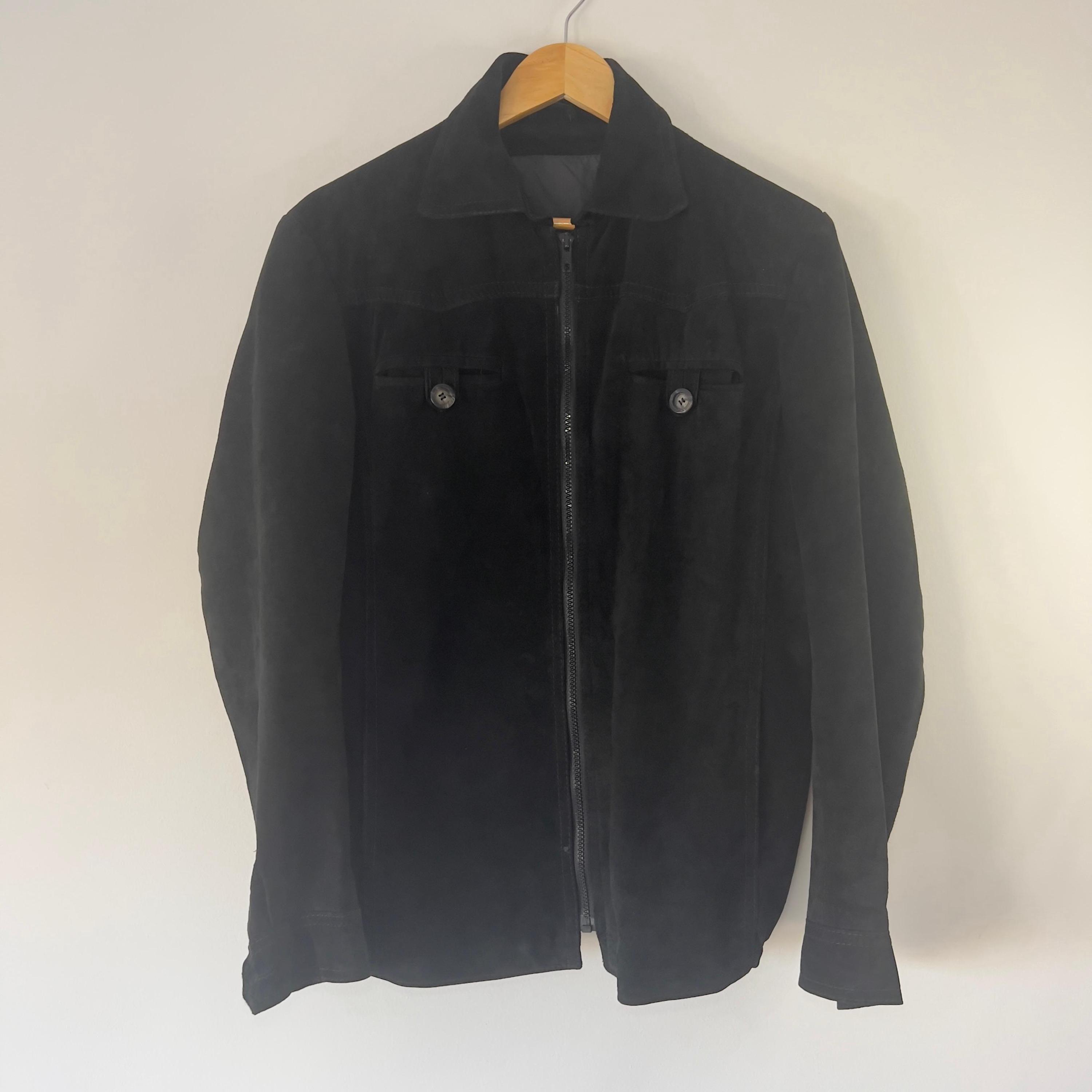 Vintage Suede Jacket, Zipped Suede Jacket, Distressed Leather Jacket ...