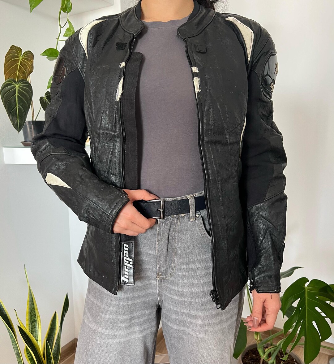 Vintage Furygan Black Jacket | Biker Jacket | Racing Jacket | M for ...