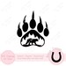Bear Claw Svg, Bear Paw Print Svg, Bear Paws Svg, Bear Paw Split ...