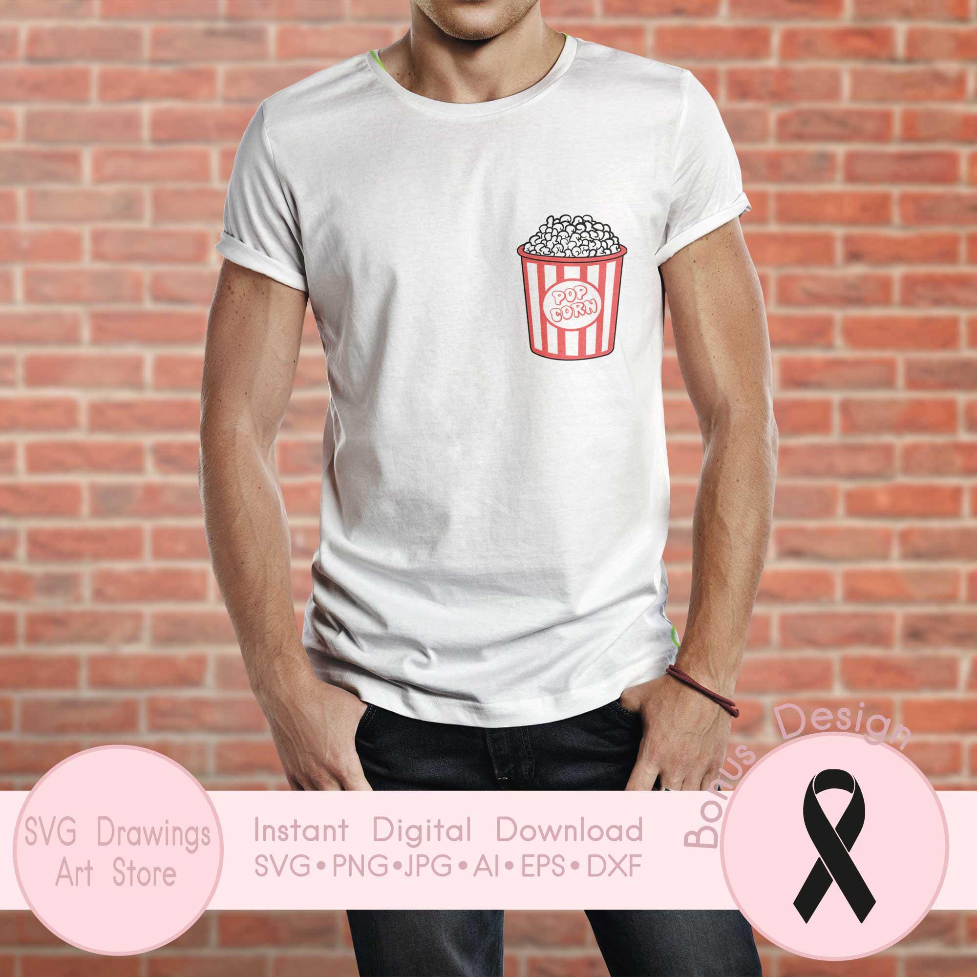 Popcorn Svg, Popcorn Box Svg, Food Svg, Popcorn Ornament Svg, Popcorn ...