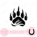 Bear Claw Svg, Bear Paw Print Svg, Bear Paws Svg, Bear Paw Split ...