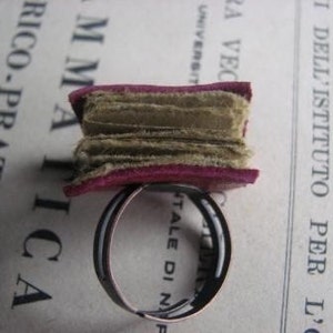 Mini Book Ring - Red - Etsy