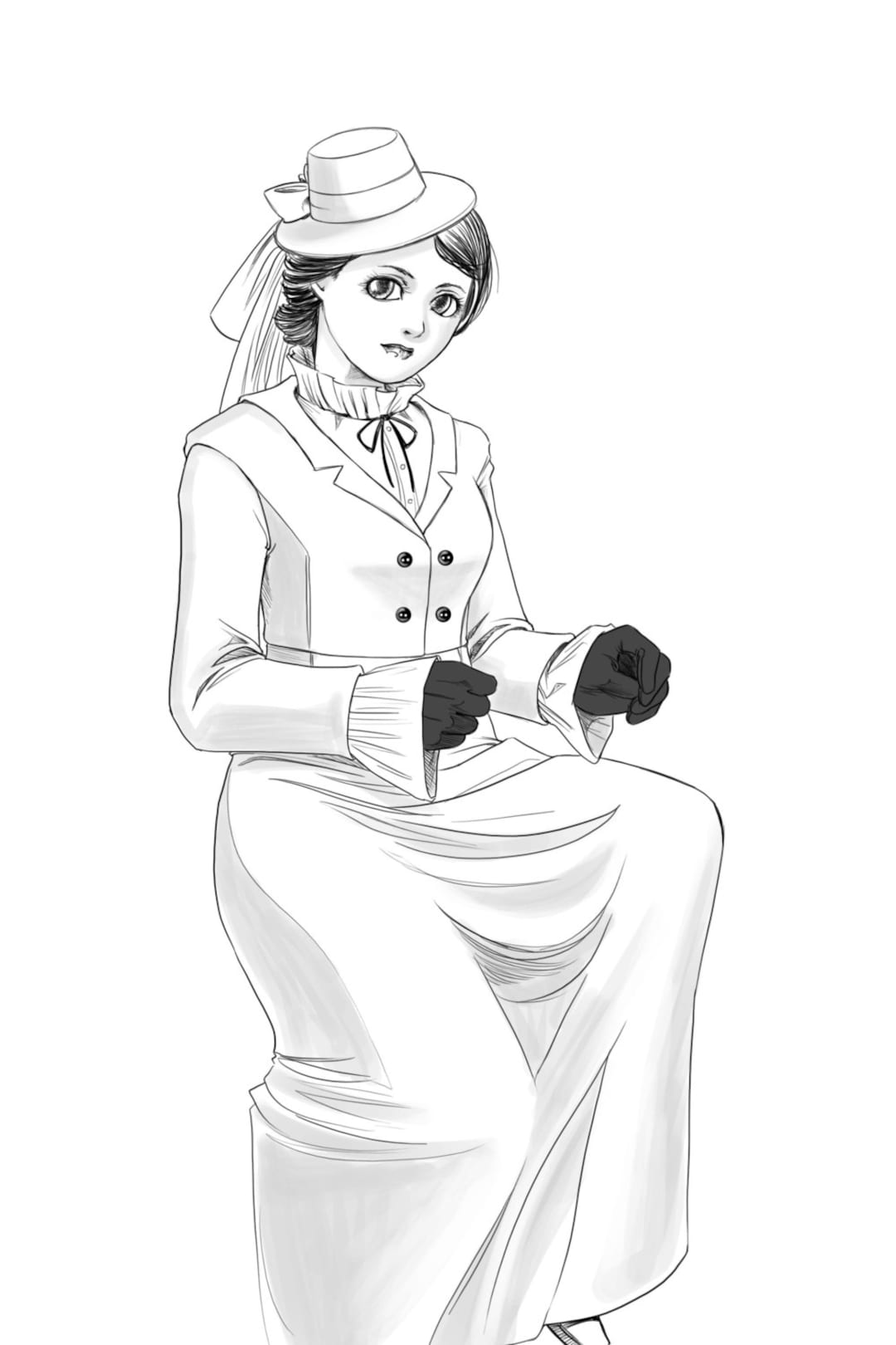 Gothic Riding Habit Sewing Pattern for 24" Bjds - Etsy