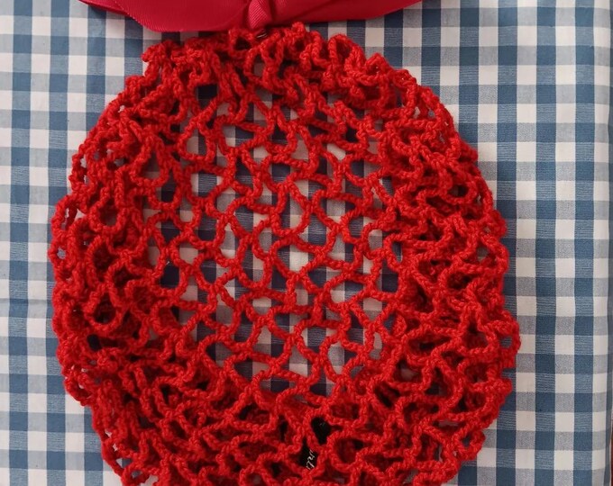 1940s Vintage Style Handmade Red Snood - Etsy