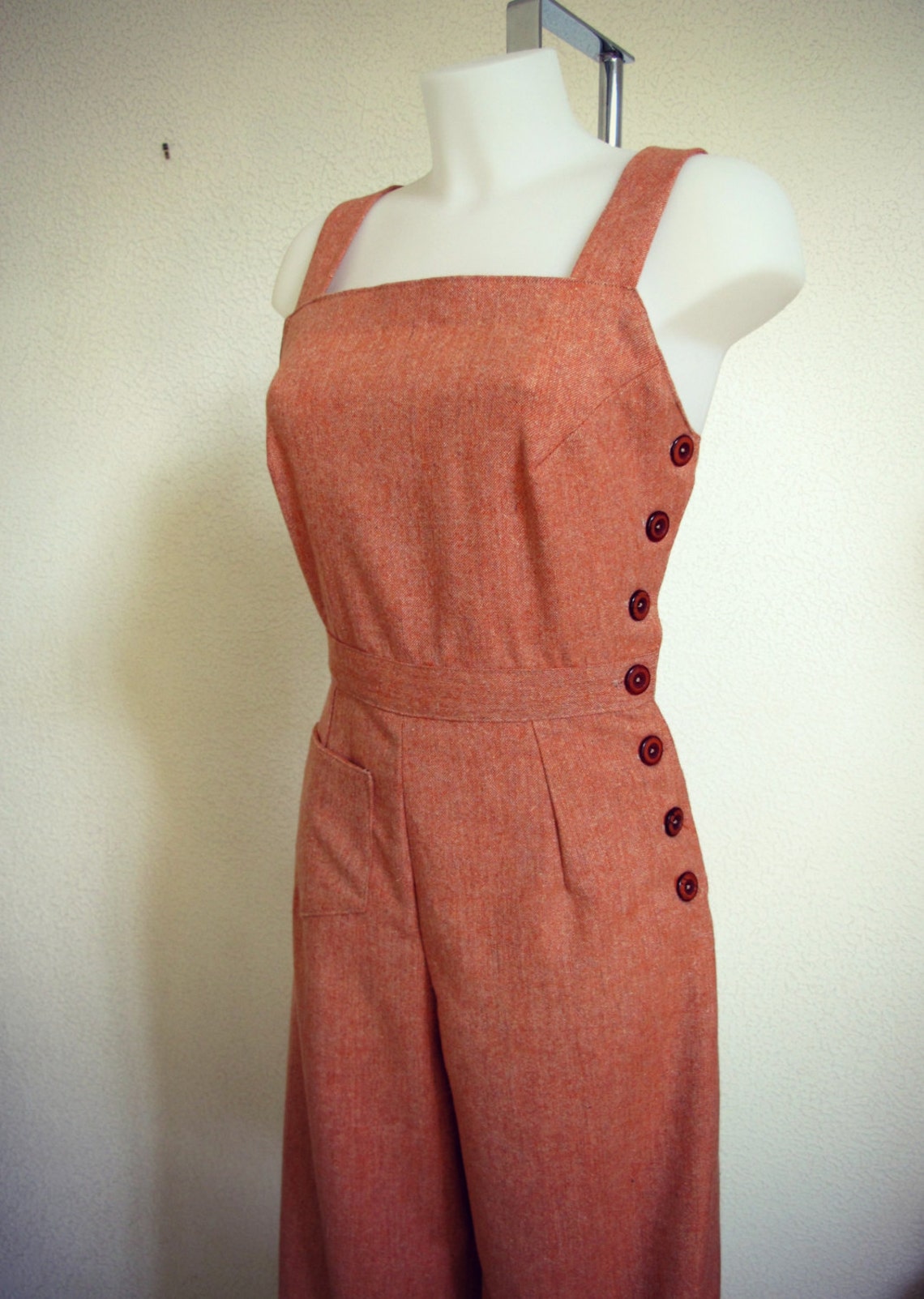 1940s Side Buttoned Custom Made Overalls in Many - Etsy Australia