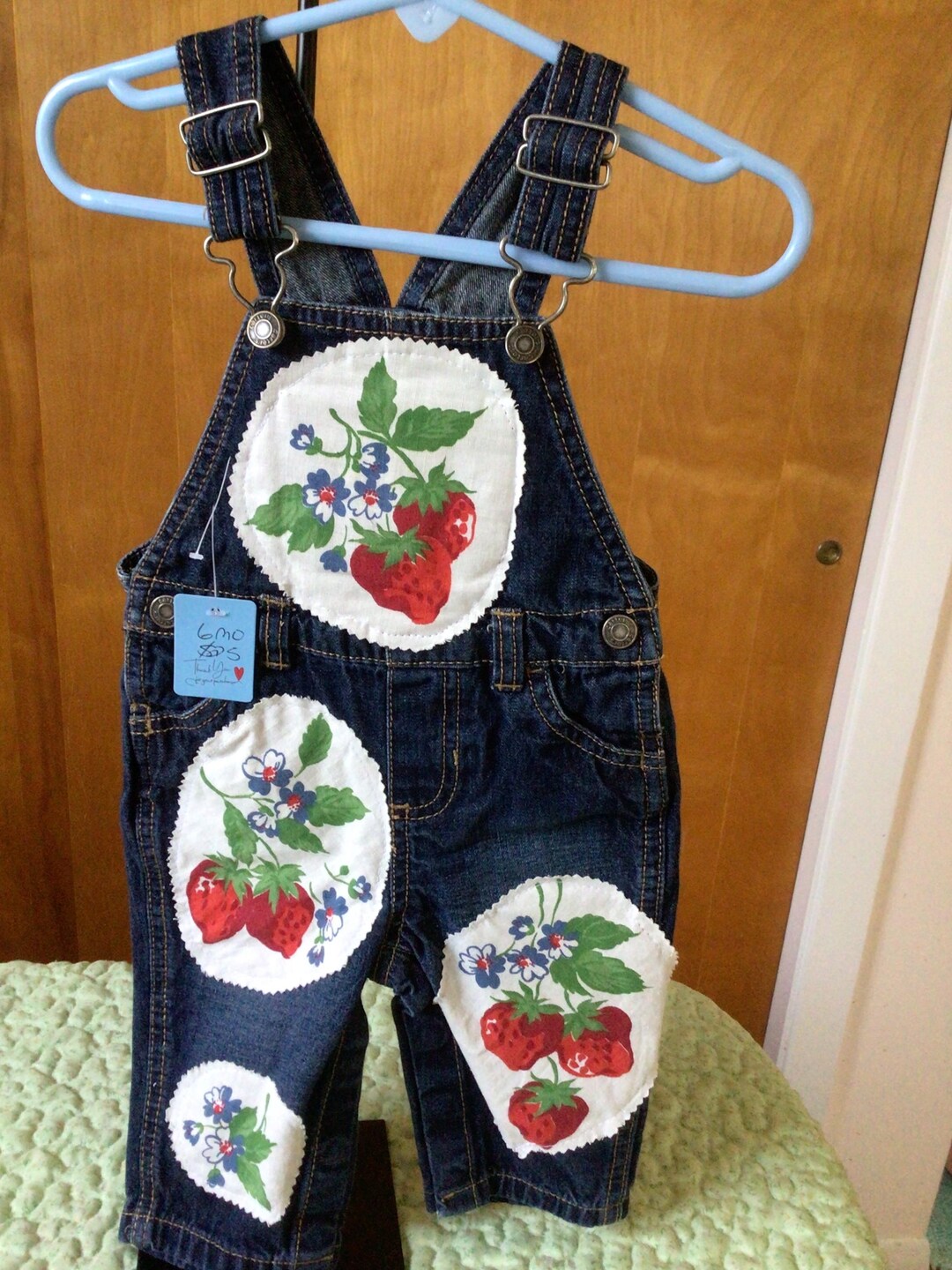 Strawberry Overalls - Etsy