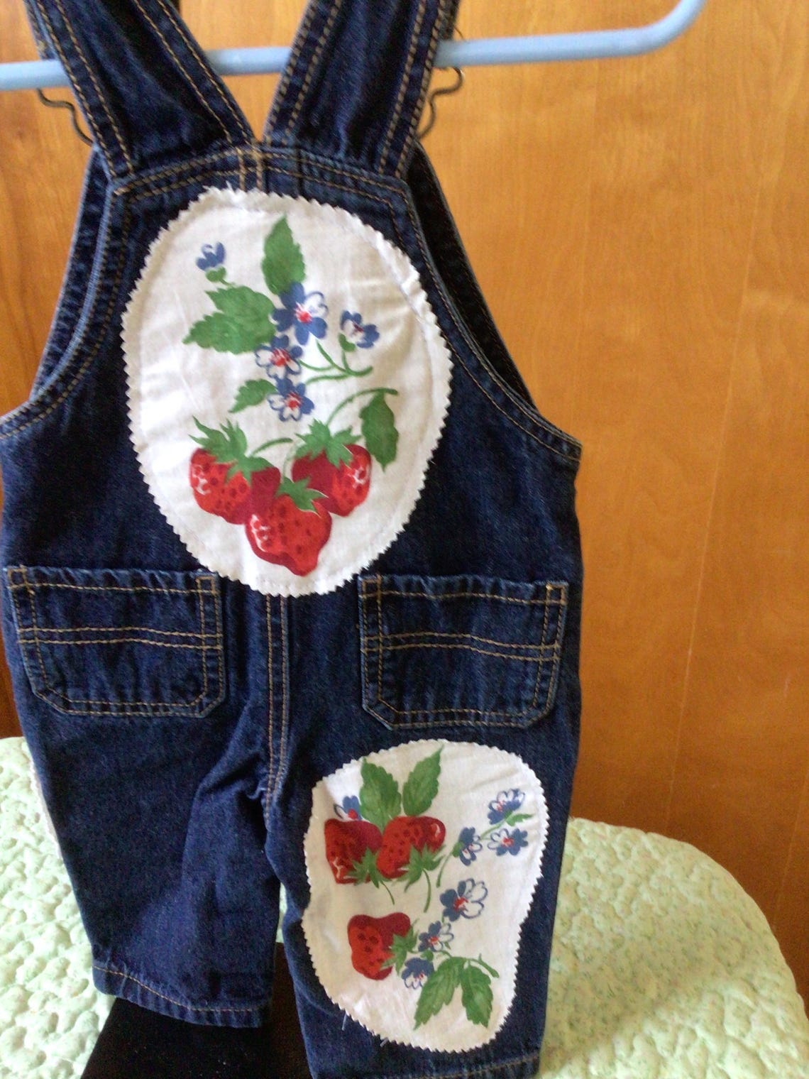 Strawberry Overalls - Etsy