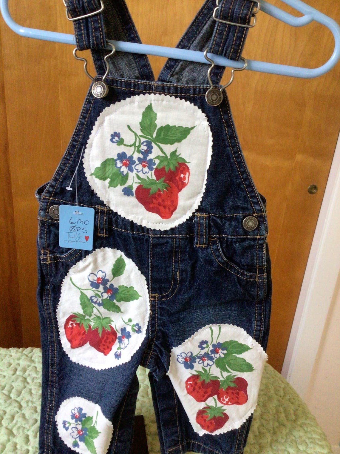 Strawberry Overalls - Etsy