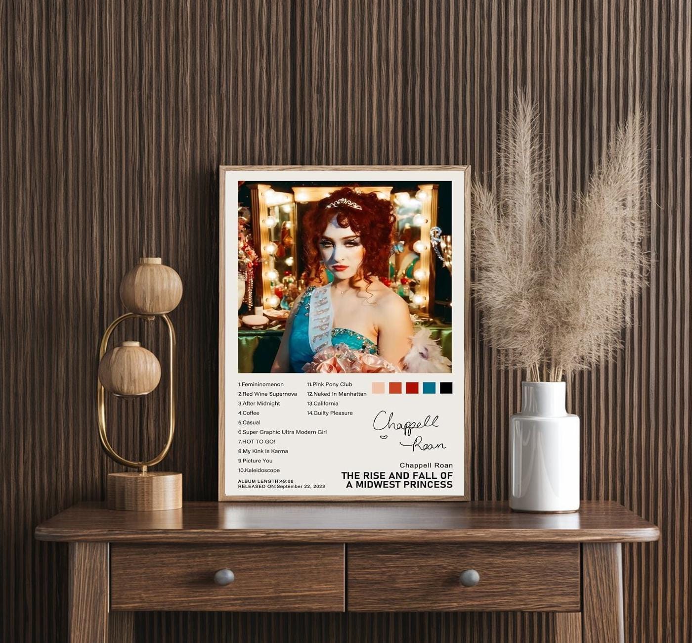 The Rise and Fall of a Midwest Princess Albums Poster Chappell Roan - Etsy
