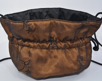 Round drawstring bag | Etsy