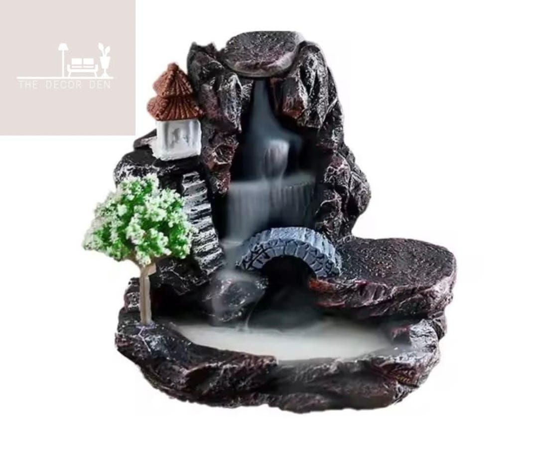 Zen Garden Waterfall Incense Burner - Aromatherapy Decor - Etsy