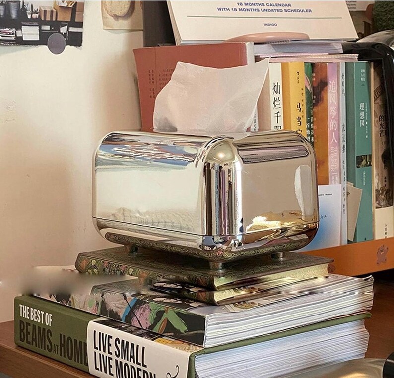 Elegant Silver Chrome Tissue Box Luxury Napkin Holder for Stylish Home ...