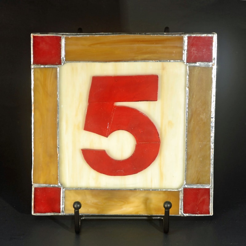 Stained Glass Numbers - Etsy
