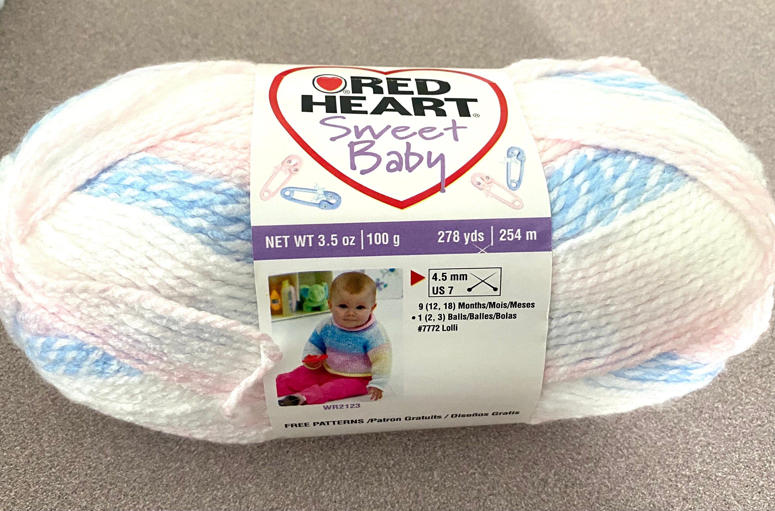 Red Heart Sweet Baby Yarn Medium 4 Worsted Acrylic Soft - Etsy