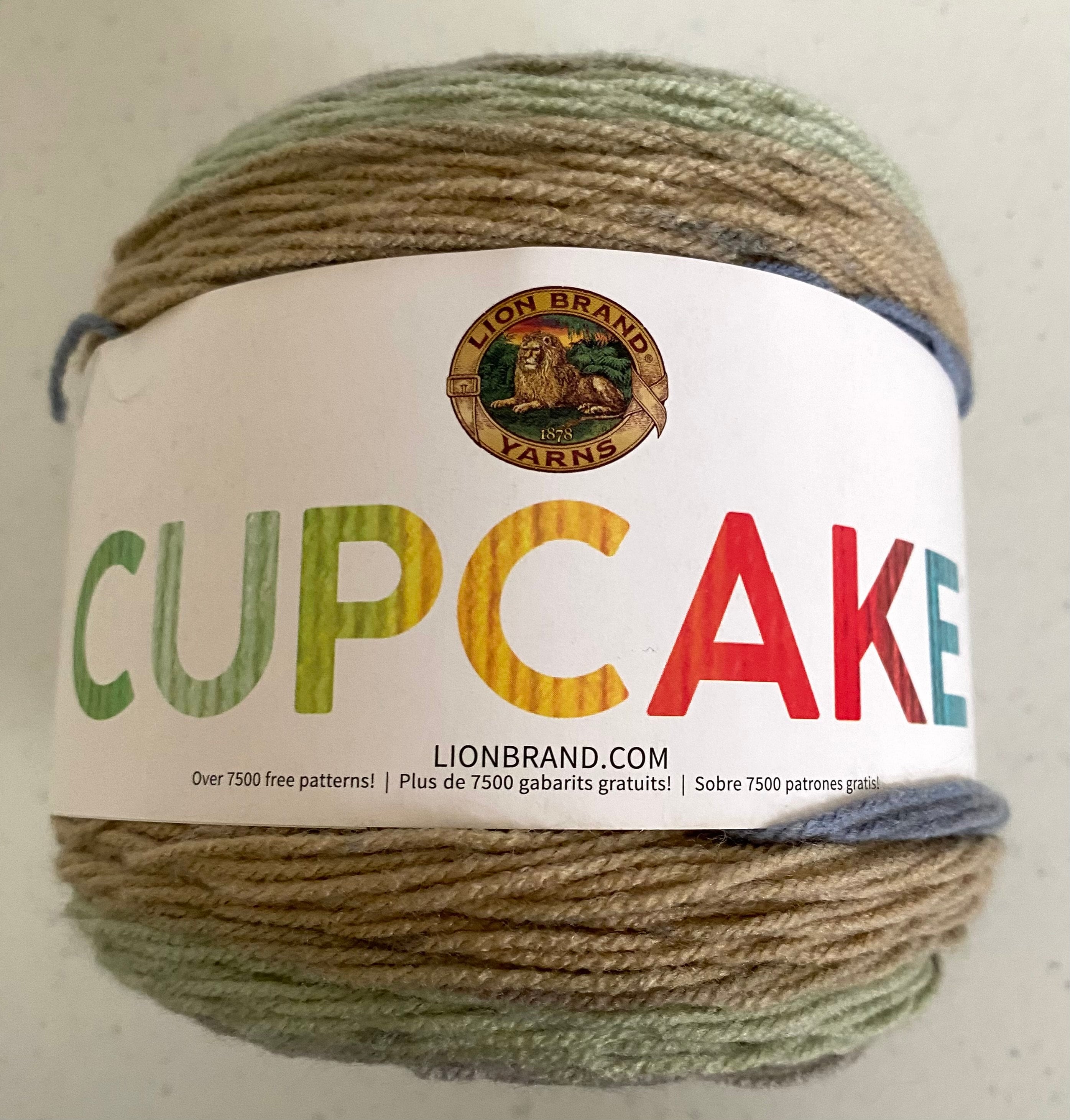Lion Brand Cupcake Yarn, #3 Light DK Acrylic, Self Striping Cake ...