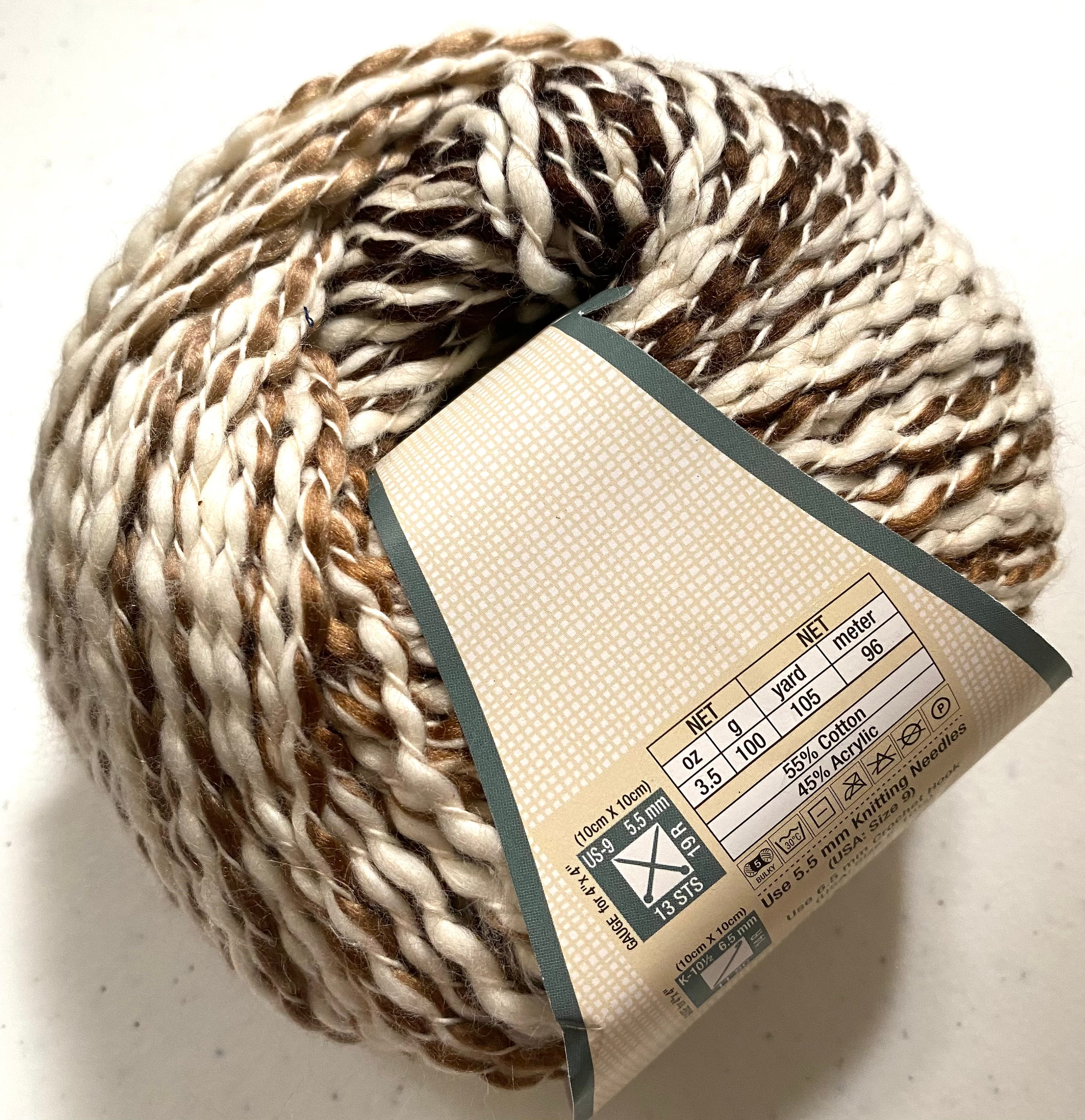 Yarn Bee Arabella 5 Bulky Chunky 3.5 Oz Ball Cotton Acrylic Boucle ...