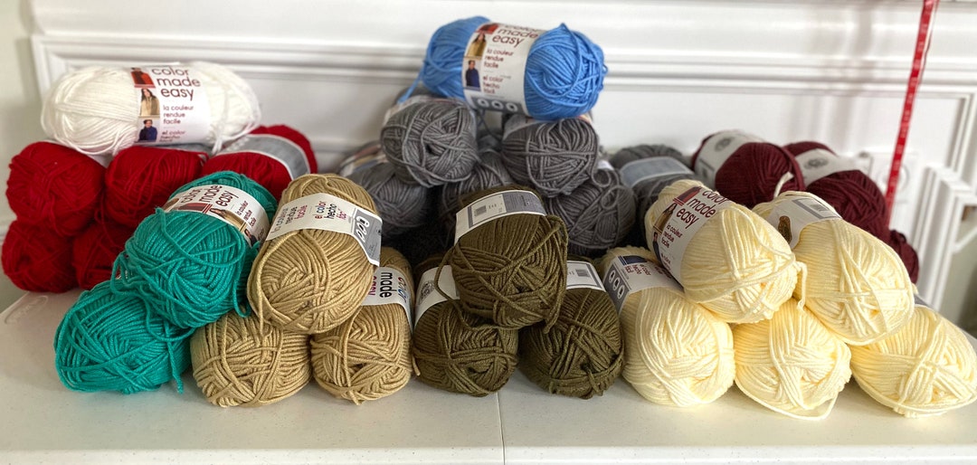 Lion Brand Color Made Easy Yarn, #5 Bulky Acrylic, 7oz Skein - Etsy