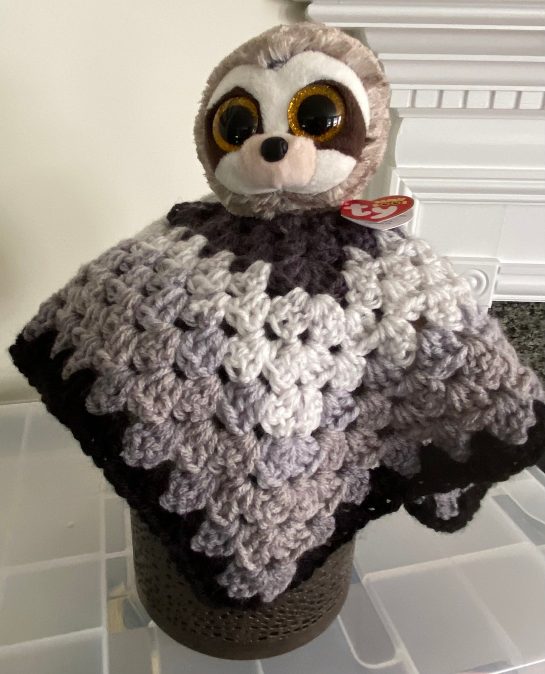 LOVEY DANGLER SLOTH Grey Brown Plush Ty Beanie Boos Handmade - Etsy