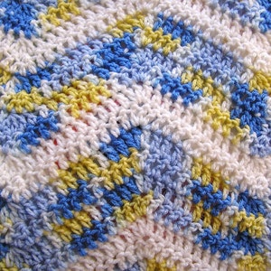 New Chevron Zig Zag Rick Rack Baby Blanket Afghan Toddler Crochet Knit ...