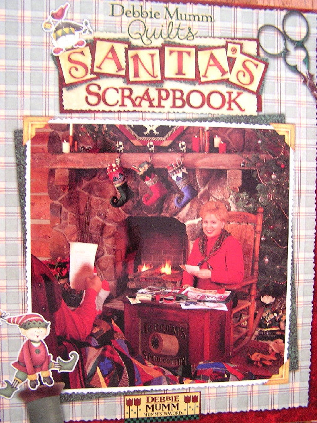 Debbie Mumm Quilts Santa's Scrapbook Christmas Quilting Wall Table Tree ...