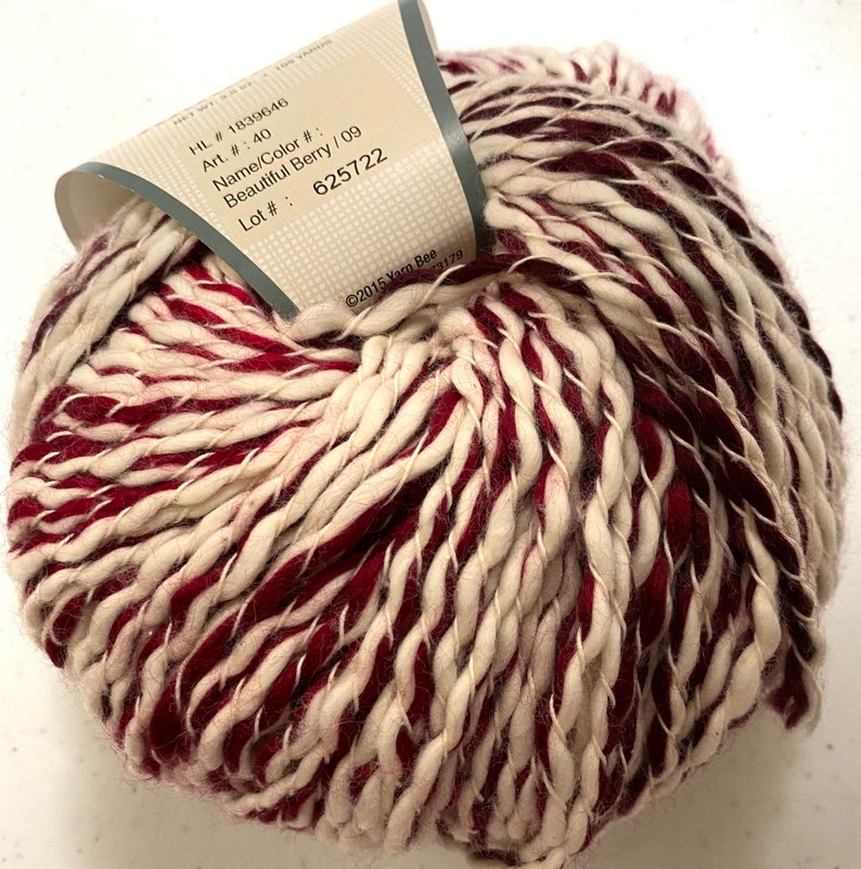 Yarn Bee Arabella 5 Bulky Chunky 3.5 Oz Ball Cotton Acrylic Boucle ...