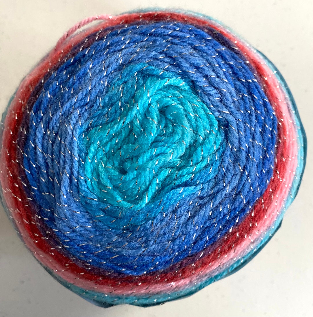 Sirdar Colourwheel Dazzle Sparkle Yarn Cake 3 Light DK Double Knitting ...