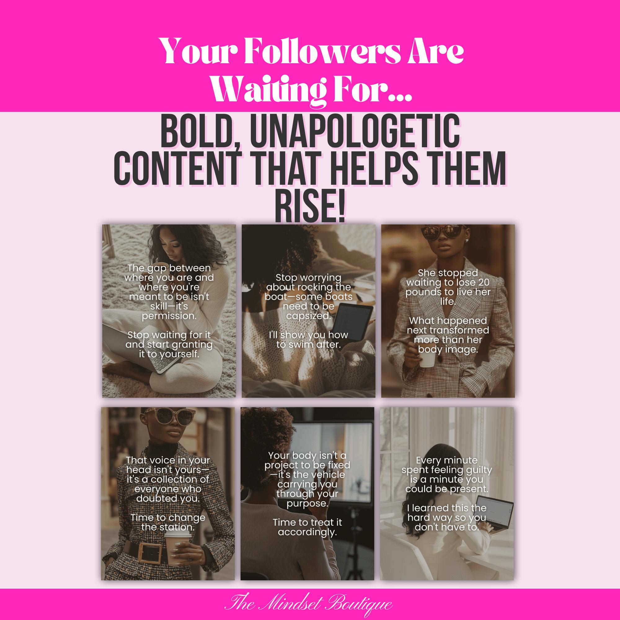 150 Melanin Women Empowerment Reels – Black Women Motivational Faceless ...