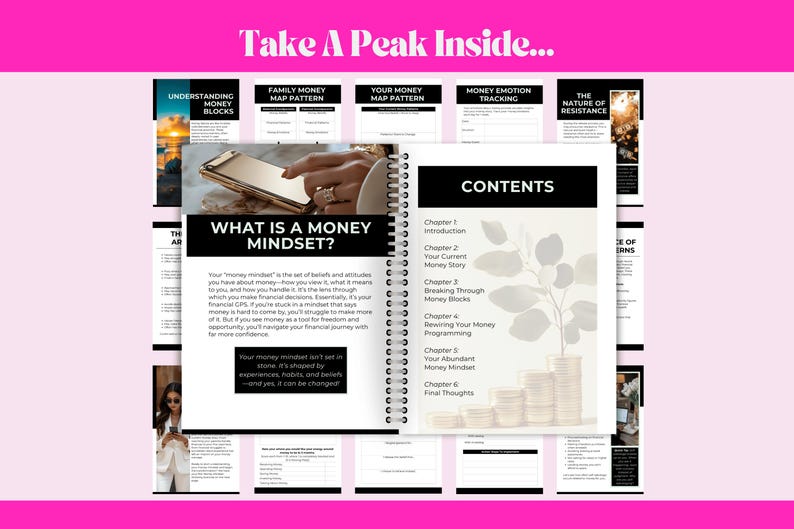 Money Mindset Workbook PLR | Breaking Money Blocks & Limiting Beliefs ...